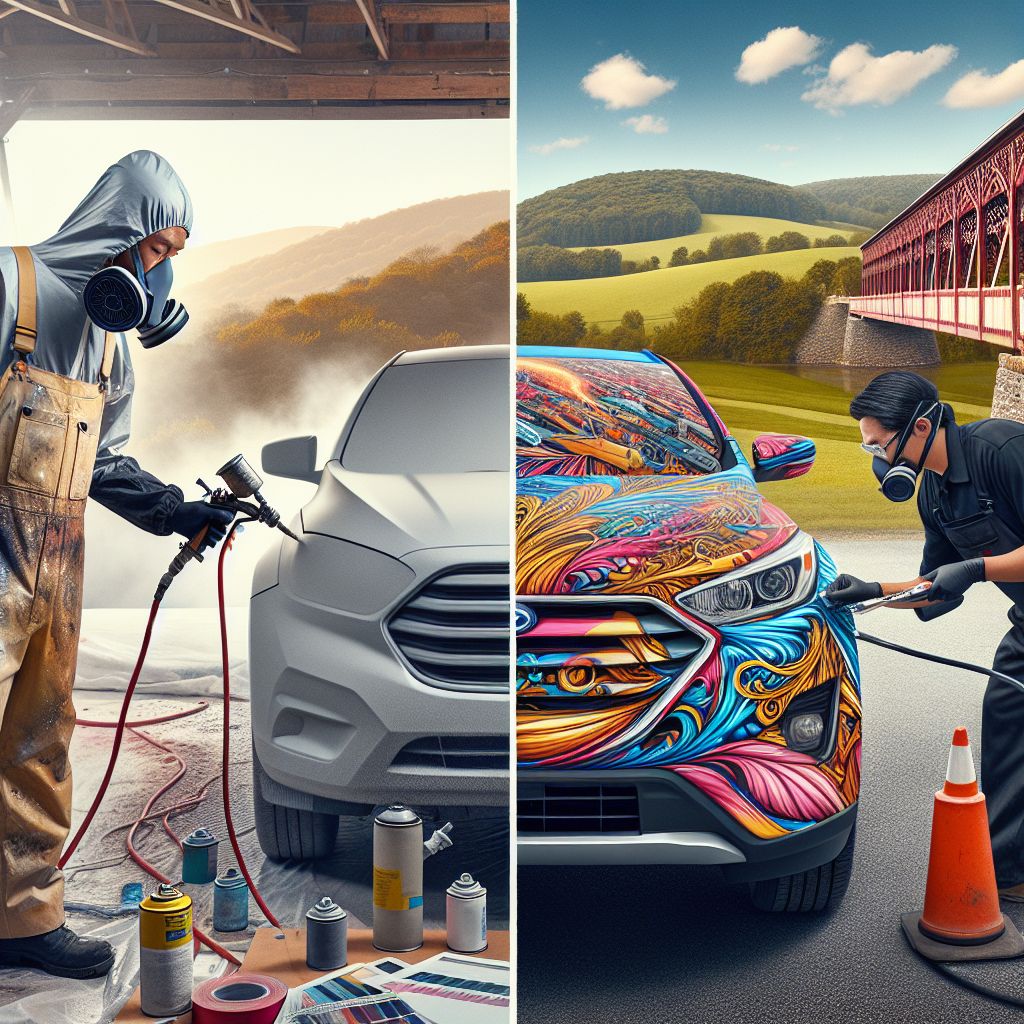 Pennsylvania Car Customization: Car Spray Painting vs Vinyl Wrap Guide ...