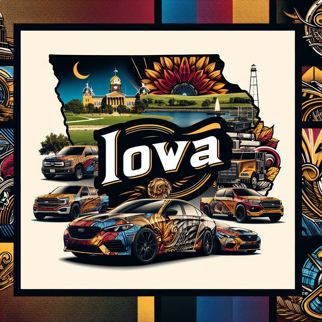 Iowa DMV License Plate Guidelines: Front & Back Vinyl Wrap Rules - Car ...