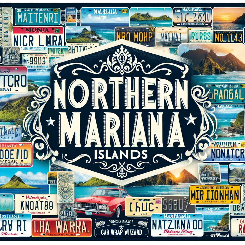 Northern Mariana Islands BMV Rules: License Plates Front & Back Wrap ...